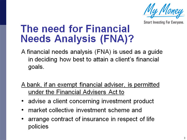 Financial Needs Analysis FNA 